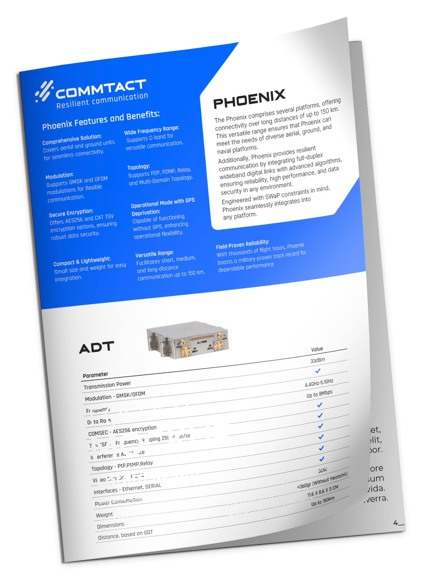 Phoenix Brochure | Tactical Datalink System